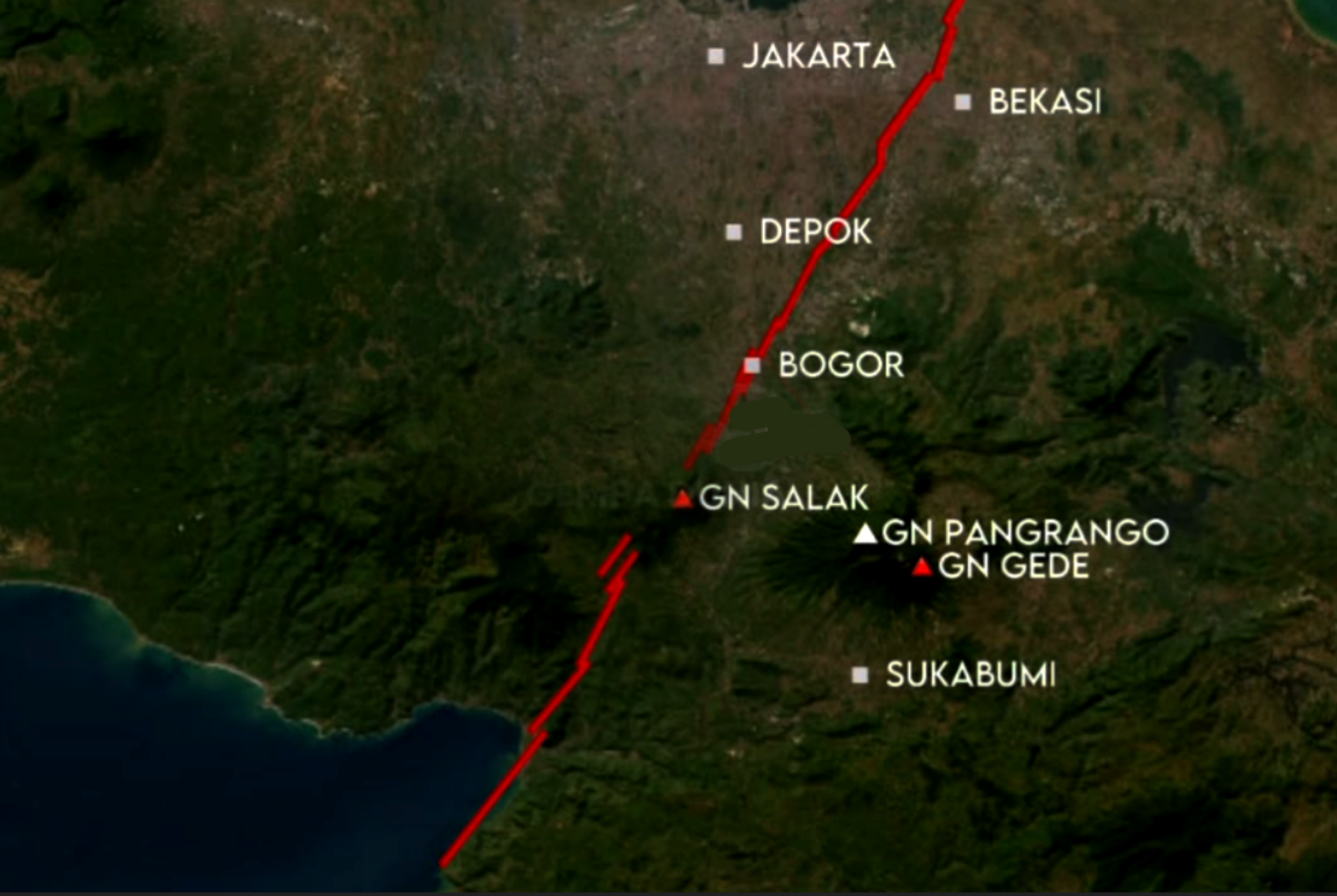 Sesar Citarik: Lempeng tektonik di wilayah padat penduduk, dari ...