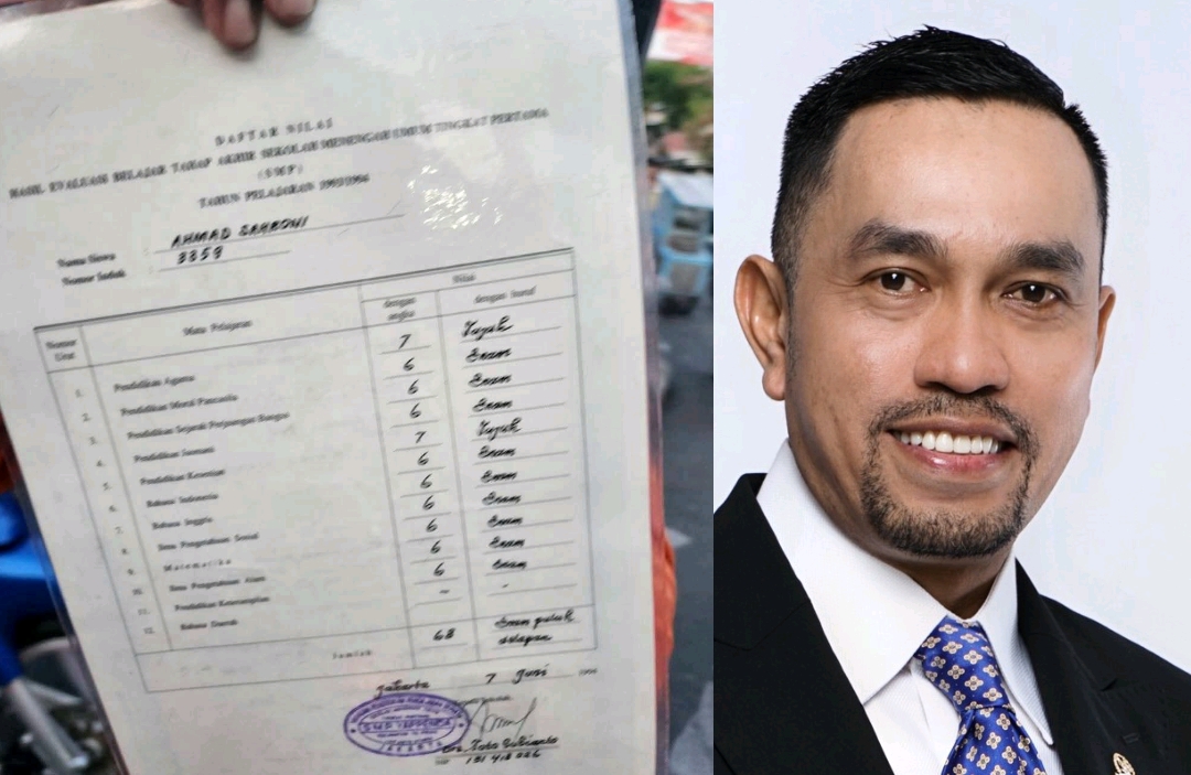 Riwayat sekolah dan nilai ijazah Ahmad Sahroni yang respons kritik ...